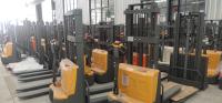 China 2m 3m 4m Electric Walkie Stacker Electric Hydraulic Stacker 1.6t 2t 2.5t 24V Battery for sale