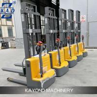 China 2m 3m 4m Electric Walkie Stacker Electric Hydraulic Stacker 1.6t 2t 2.5t 24V Battery for sale