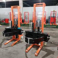 China Manual paper roll pallet stacker Roll turning stacker for clamping upright paper rolls for sale