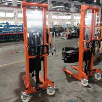 China Manual paper roll pallet stacker Roll turning stacker for clamping upright paper rolls for sale