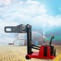 China 1000 kg load capacity lifting height 2500 mm electric bale clamp stacker for sale