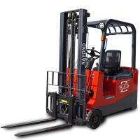 China Rear Driven Motor Outdoor Electric Forklift 3 Wheels Electric Pallet Jack Forklift 1.5t 3m for sale