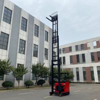 China Seat type for large capacity 6m lifting height reach stacker trucks for sale