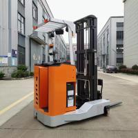 China 4.5m 5m lifting height Standing electric reach forklift trucks small turning radius for supermarket storage for sale