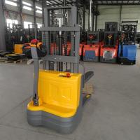 China 1.5ton 1500kg Electric Walkie Stacker Counterbalance Pallet Stacker With Straddle Leg for sale