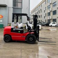 China Durable Diesel Fork Truck 3m 3.5m 5.5m Lift Height Diesel Forklift With Side Shift for sale