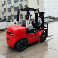 China Durable Diesel Fork Truck 3m 3.5m 5.5m Lift Height Diesel Forklift With Side Shift for sale