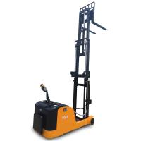 China Standing Electric Pallet Truck 1500 kg Counterbalanced Reach Stacker for sale