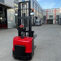 China 1000kg Electric Stacker 1 Ton Lightweight Straddle Pallet Stacker 3000mm With Polyurethane Wheels for sale