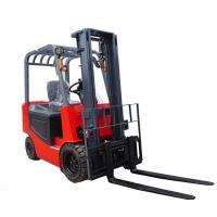 China 4m 5m 6m Sit On 4 Wheel Electric Forklift Solid Wheel Four Wheel Electric Forklift CE for sale