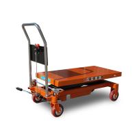 China PT300A Pedal Hydraulic Manual Lifting Platform Cart With Electric Mold Option for sale