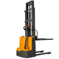 China 2m 3m 4000mm Full Electric Walkie Stacker 1200kg 1.2t 1.5 ton Electric Pallet Stacker with Operating handle for sale