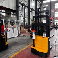China 2m 3m 4000mm Full Electric Walkie Stacker 1200kg 1.2t 1.5 ton Electric Pallet Stacker with Operating handle for sale