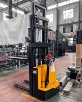 China 2m 3m 4000mm Full Electric Walkie Stacker 1200kg 1.2t 1.5 ton Electric Pallet Stacker with Operating handle for sale