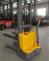 China 2m 3m 4000mm Full Electric Walkie Stacker 1200kg 1.2t 1.5 ton Electric Pallet Stacker with Operating handle for sale