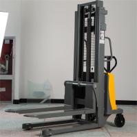 China 1500kg 1.5t Semi Electric Pallet Stacker Lifting 2m 3m 3000mm Walking Type Pallet Forklift for sale