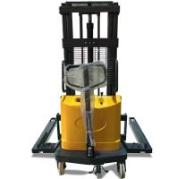 China 1500kg 1.5t Semi Electric Pallet Stacker Lifting 2m 3m 3000mm Walking Type Pallet Forklift for sale