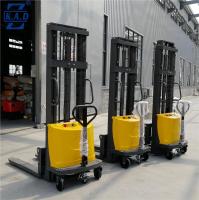 China 1500kg 1.5t Semi Electric Pallet Stacker Lifting 2m 3m 3000mm Walking Type Pallet Forklift for sale