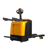 China 3300lbs 1500kg Walk Electric Pallet Truck With Lithium Battery for sale
