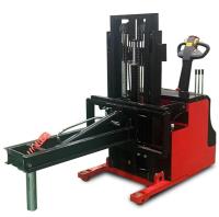 China 1000kg 1000mm-4500mm Roll-Up Paper Handling Lifter with paper reel clamp insert paper roll for sale