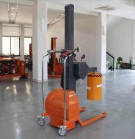 China New Pattern Semi Electric Pneumatic Roll Turner Stacker With Electric Lifting And Rotation for sale