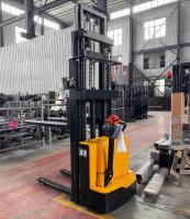 China 4 Meters 1.6 Tons Full Electric Walkie Stacker With 3-mast For Manufacturing Industry for sale