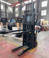 China 4 Meters 1.6 Tons Full Electric Walkie Stacker With 3-mast For Manufacturing Industry for sale