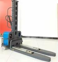 China 500kg 1500kg Semi Electric Portable Stacker Automatic Stacker Forklift for van use for sale