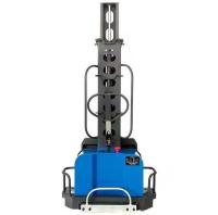 China 500kg 1500kg Semi Electric Portable Stacker Automatic Stacker Forklift for van use for sale