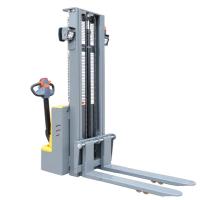 China 1.5 Ton 2 Ton 1.6m Electric Pallet Stacker Warehouse Electric Walkie Stacker Forklift for sale