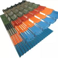 China PPGI Color Coated Corrugated Metal Roofing Sheets 0.12-6mm Thickness 600-1500mm Width for sale