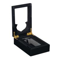 China Black 50ml Luxury Perfume Box with Velvet Lining - Custom Wooden Packaging with ±0.02mm Spraying Precision for sale