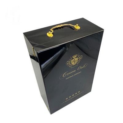 China FSC Certified Custom Wooden Wine Box with Logo - Eco-Friendly Packaging for Wine & Whiskey Bottles for sale