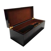 China Black Eco-Friendly Custom Wooden Wine Box with 25-30 Day Production | MDF Material with Glossy Lacquer Finish for sale