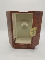 China Double Door Vintage Wood Veneer Wine Box 750ml with Velvet Lining for Luxury Tequila Vodka for sale