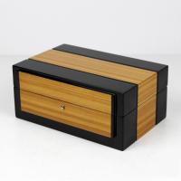 China Eco-Friendly Solid Wood Watch Box with High-Gloss Finish and Movable Trays for Luxury Storage and Display for sale