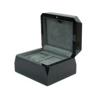 China Black Glossy Wooden Watch Storage Case with Velvet Lining - Custom Size Options for Pillow Insert and Multiple Design Styles for sale
