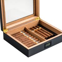 China Custom Cigar Humidor Box with 50-200 Cigar Capacity, ≤0.05mm CNC Precision and Smart Humidity Control for sale