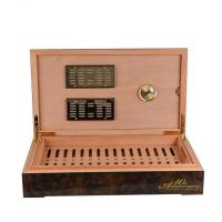 China Custom Cedar Wood Travel Cigar Humidor with 8-12% Moisture Control & Laser Engraving Options for sale