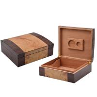 China High Gloss Luxury Spanish Cedar Cigar Box with 65%-70% Humidity Regulation for Premium Cigar Storage for sale