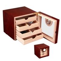 China Elegant Spanish Cedar Cigar Box Custom Cigar Box ISO9001 Certified For Storage for sale