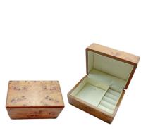 China Custom Luxury Lacquer Painting Wooden Jewelry Box with Double-Deck Design and FSC Certified Cherry Wood for sale
