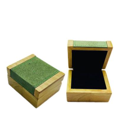 China Eco Friendly Wooden Jewelry Box with Velvet Lining 10x10cm FSC Certified for sale