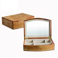 China Large Glossy Wooden Wedding Ring Box with FSC Certified Wood and Multi-Sized Storage Compartments for sale