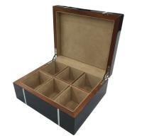 China High Durability Decorative Wooden Tea Box with FSC Certified Materials and Custom Sizes for Premium Tea Packaging for sale