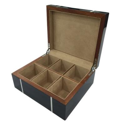 China High Durability Decorative Wooden Tea Box with FSC Certified Materials and Custom Sizes for Premium Tea Packaging for sale