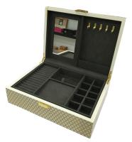 China Handmade Large Capacity Wooden Jewelry Box 12x8x6 Inch Luxury Organizer for sale