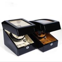 China Luxury 2 Slot Wood Watch Winder Automatic Watch Box with Custom Logo Quiet Motor for sale