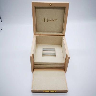 China Custom Luxury Decorative Box With Solid Wood MDF High End Design for sale