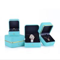 China Handmade PU Leather Jewelry Packaging Box with Custom Logo - Multi-Functional Storage for Rings, Necklaces & Earrings for sale